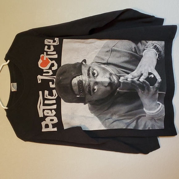 Shirts | Poetic Justice Tupac Graphic Long Sleeve Shirt | Poshmark
